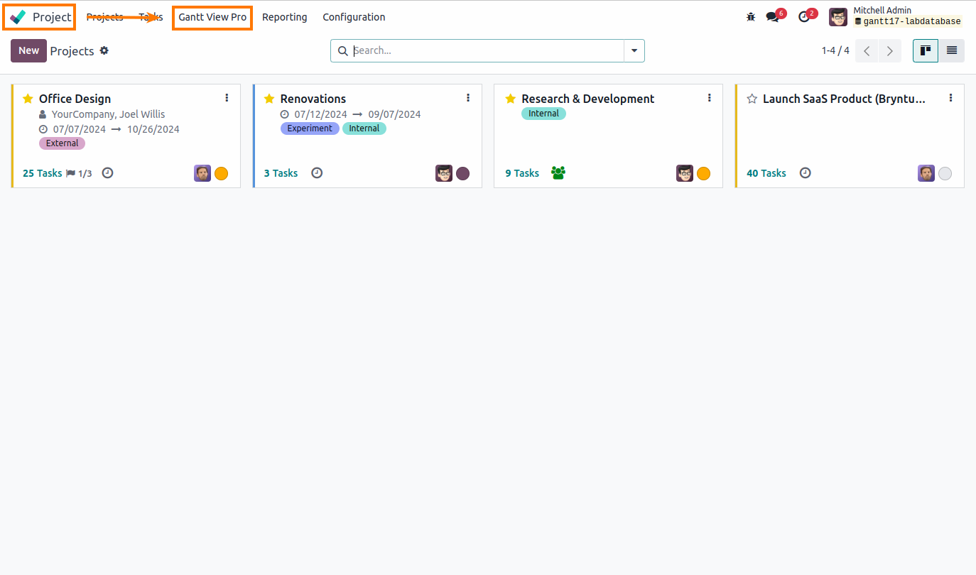 Bryntum Gantt for Odoo Docs
